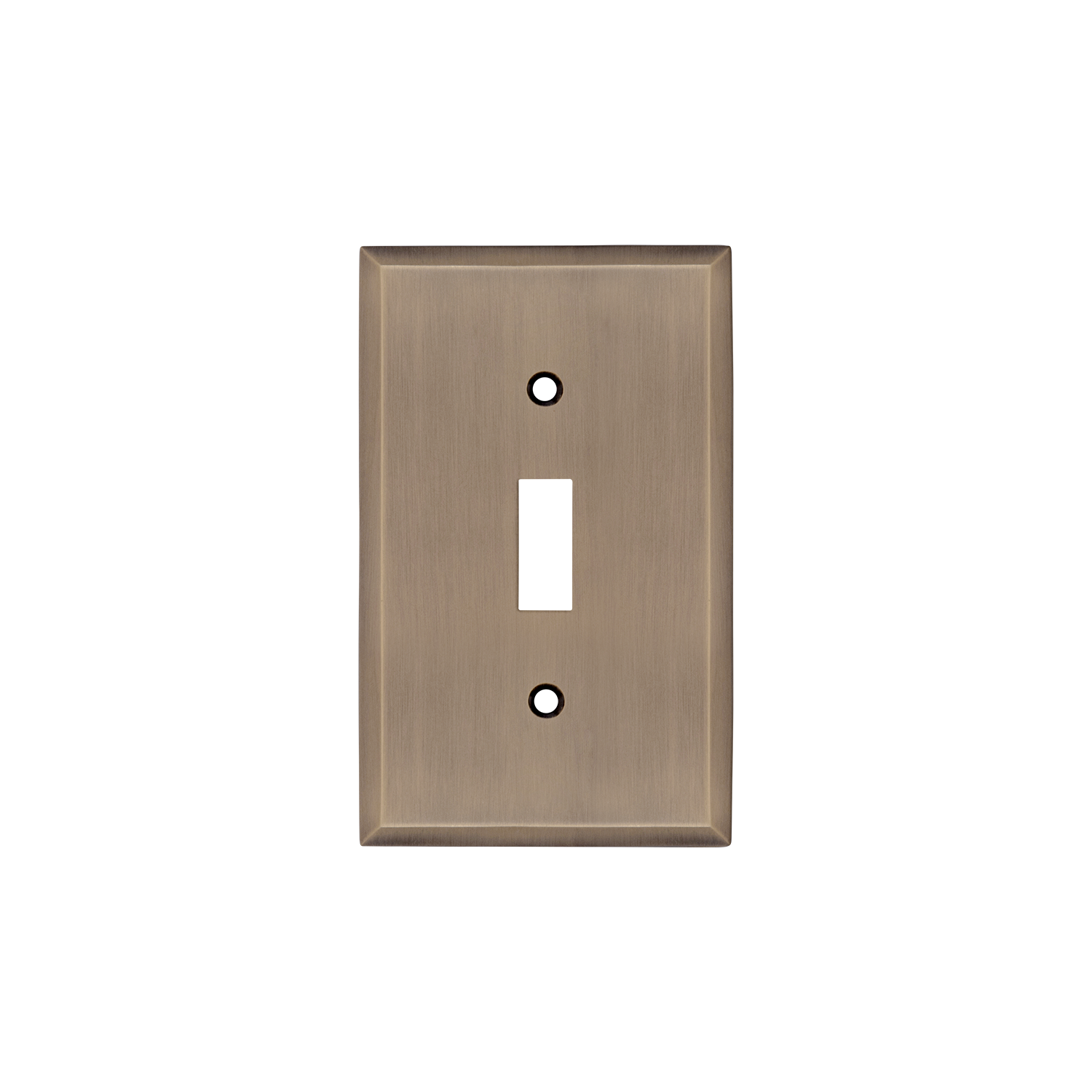 New York Switch Plate with Single Toggle in Antique Brass – Nostalgic ...