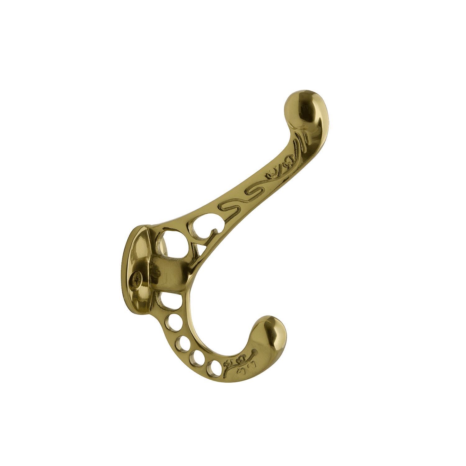 Victorian Coat Hook in Polished Brass – Nostalgic Warehouse