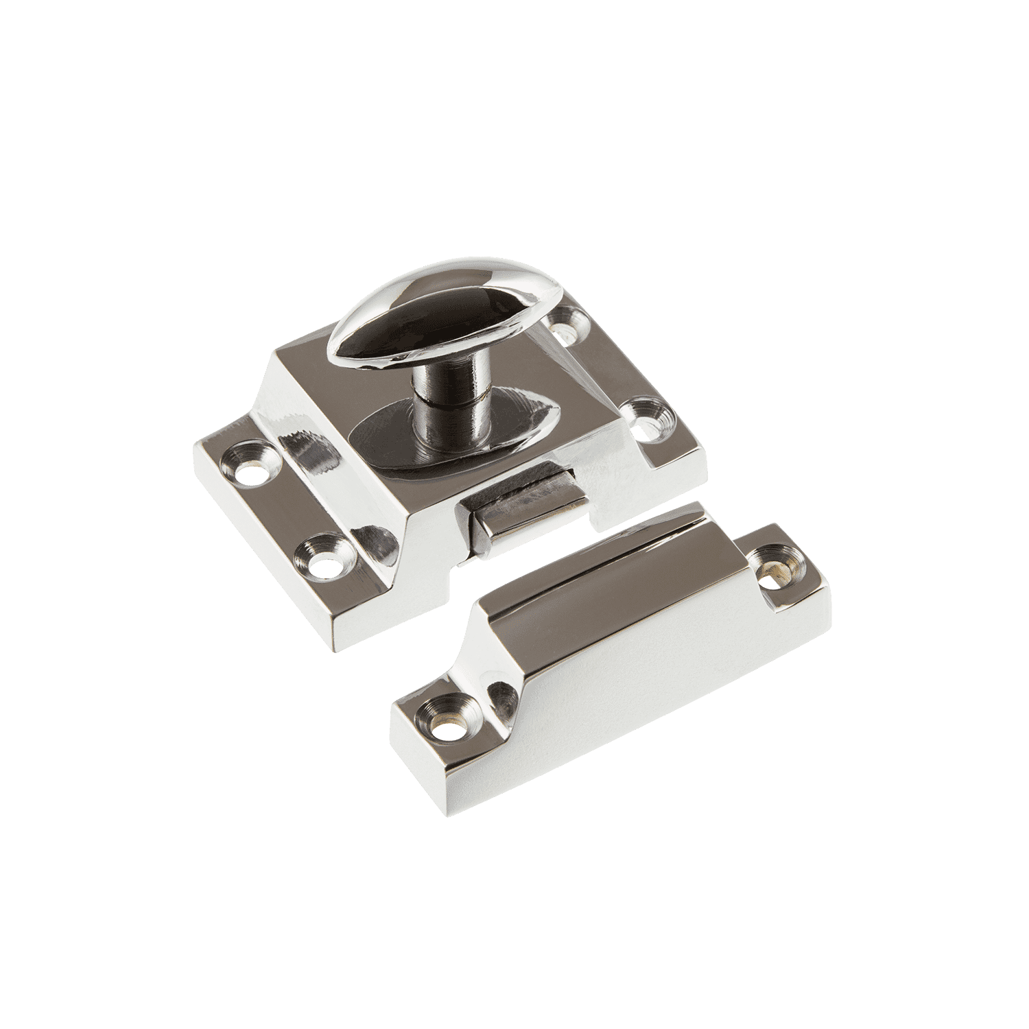 Plain Flush Catch in Bright Chrome – Nostalgic Warehouse