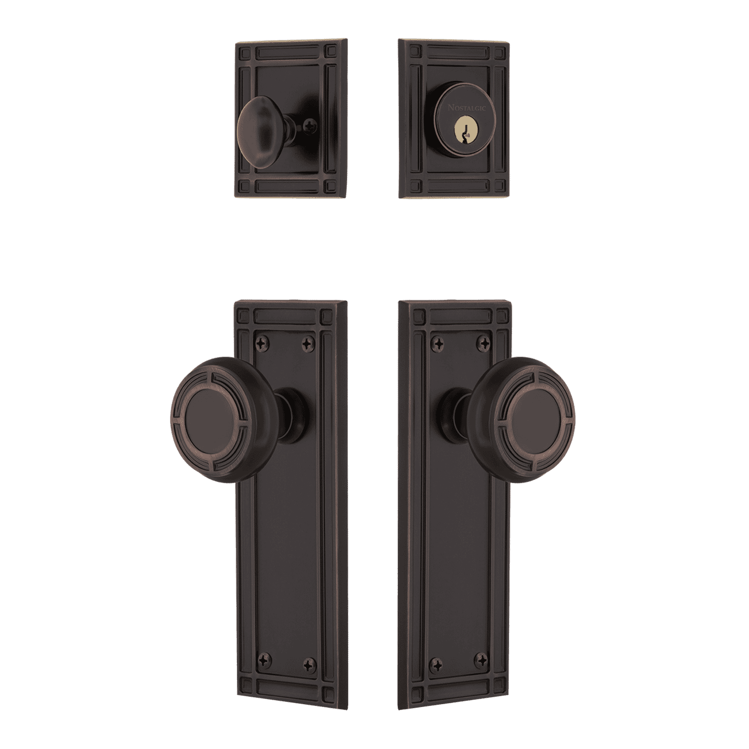 Mission Entry Set with Mission Knob in Timeless Bronze – Nostalgic ...