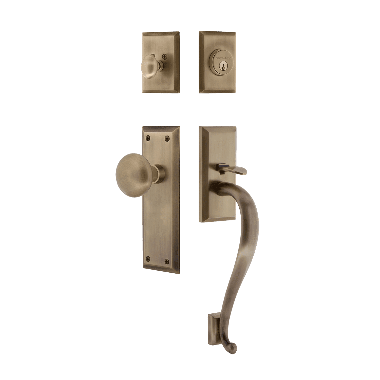 New York Handleset with S-Grip and New York Long Plate with New York K ...